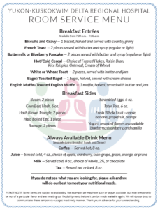 New room service-style meals at hospital promises increased patient ...